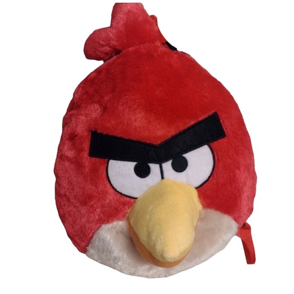 angry birds | Toys | Angry Birds Red 5 Soft Plush Backpack Authentic ...